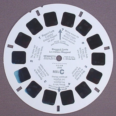 View-Master Disney Blaggard Castle, 3090, 012-518, Reel C – Ron's ...